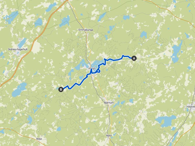 Skåneleden 1 - Teil 7 - Von Hårsjö nach Vittsjö | randonnée pédestre ...